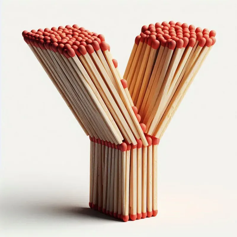 Matchstick 3D Letters And Numbers DALL·E Prompt | PromptBase