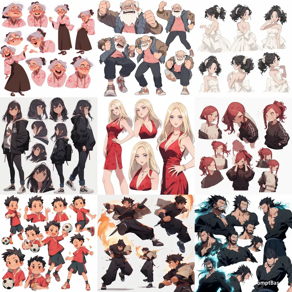 Consistent Anime Characters Niji 5s Midjourney Prompt | PromptBase