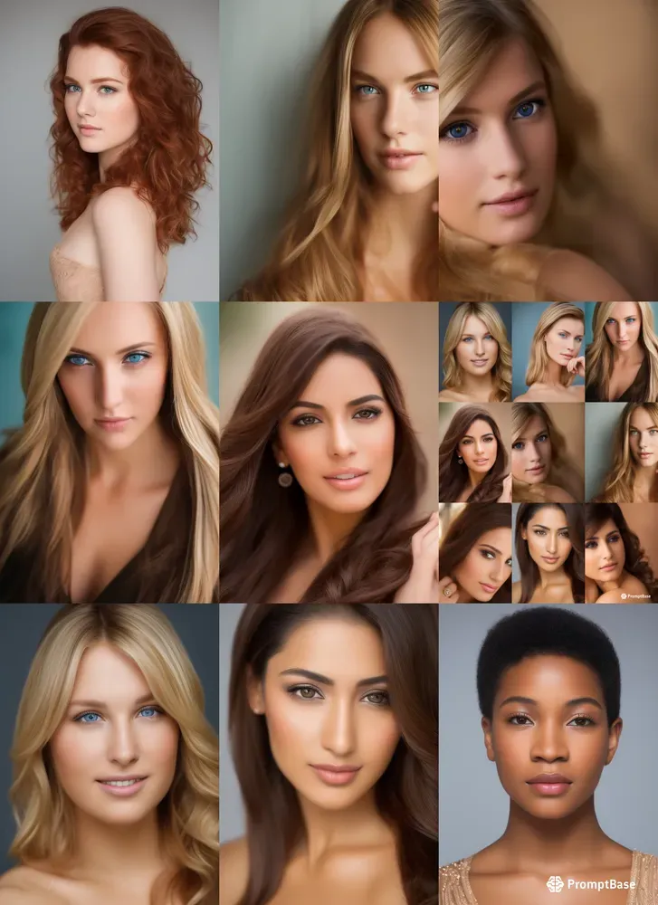 Realistic Portraits Of Beautiful Women Stable Diffusion Prompt | PromptBase
