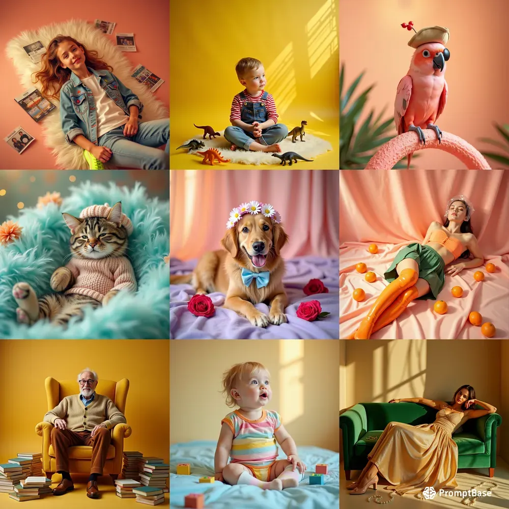 Artistic Character Scene Photographs FLUX Prompt | PromptBase