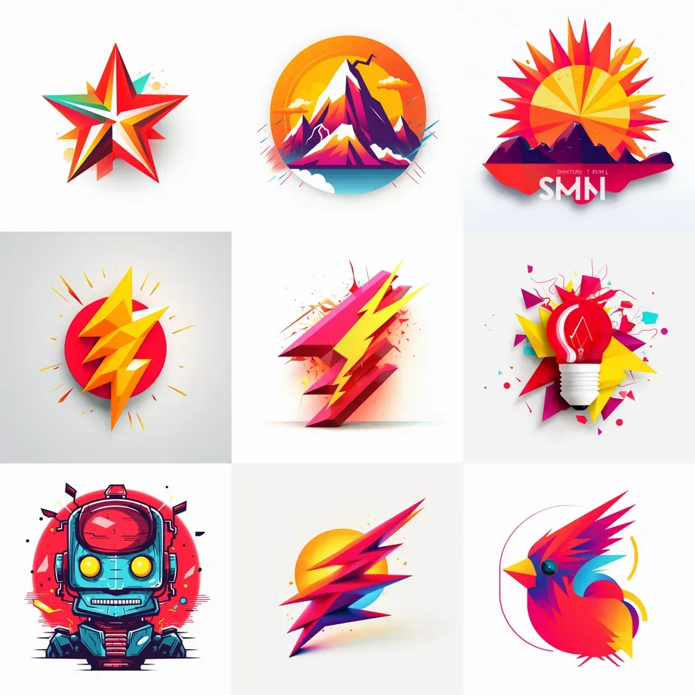 Pop Art Style Logos Midjourney Prompt | PromptBase