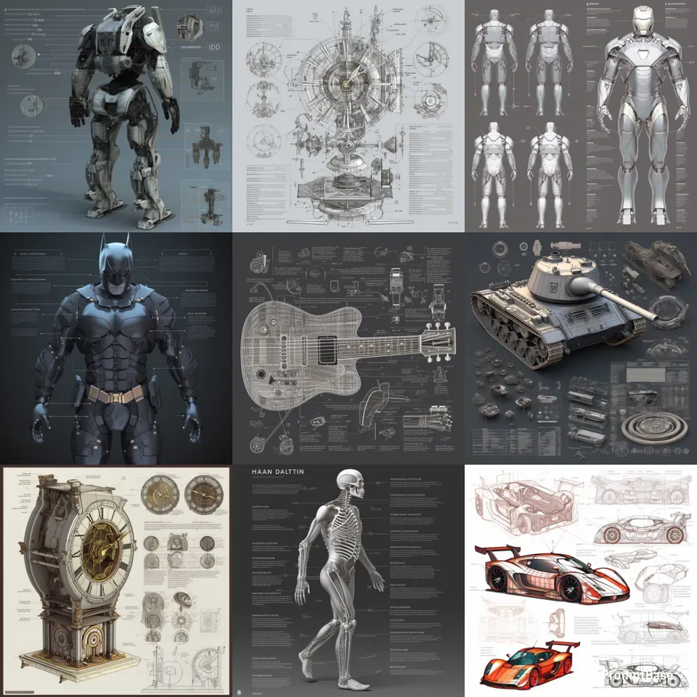 Detailed Technical Designs Midjourney Prompt | PromptBase