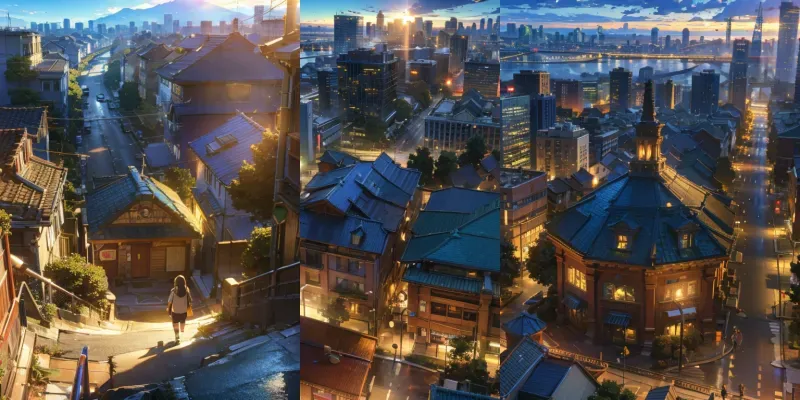 Wide Shots City Views From Above Stable Diffusion Prompt | PromptBase