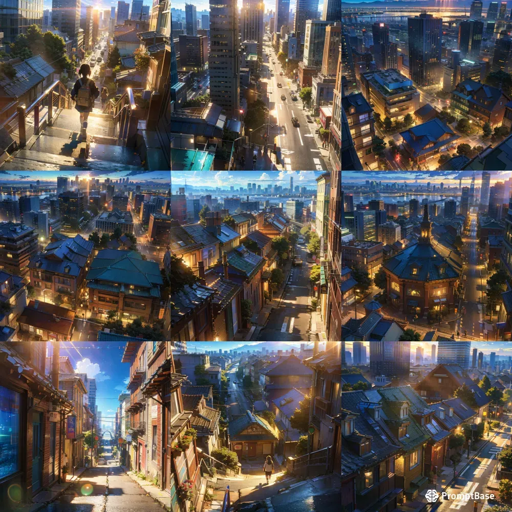 Wide Shots City Views From Above Stable Diffusion Prompt | PromptBase