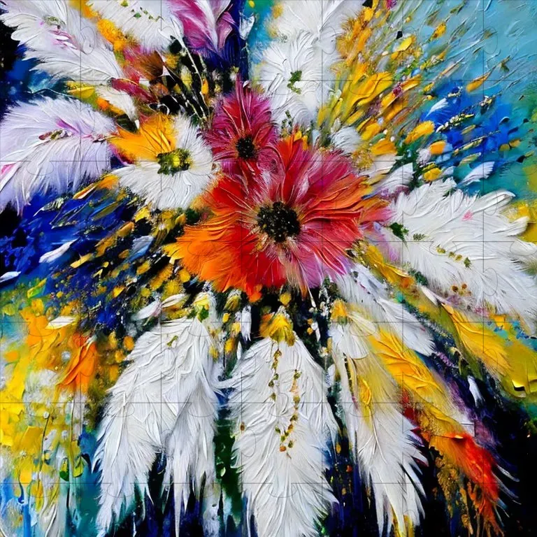 Floral Oil Paintings Stable Diffusion Prompt | PromptBase