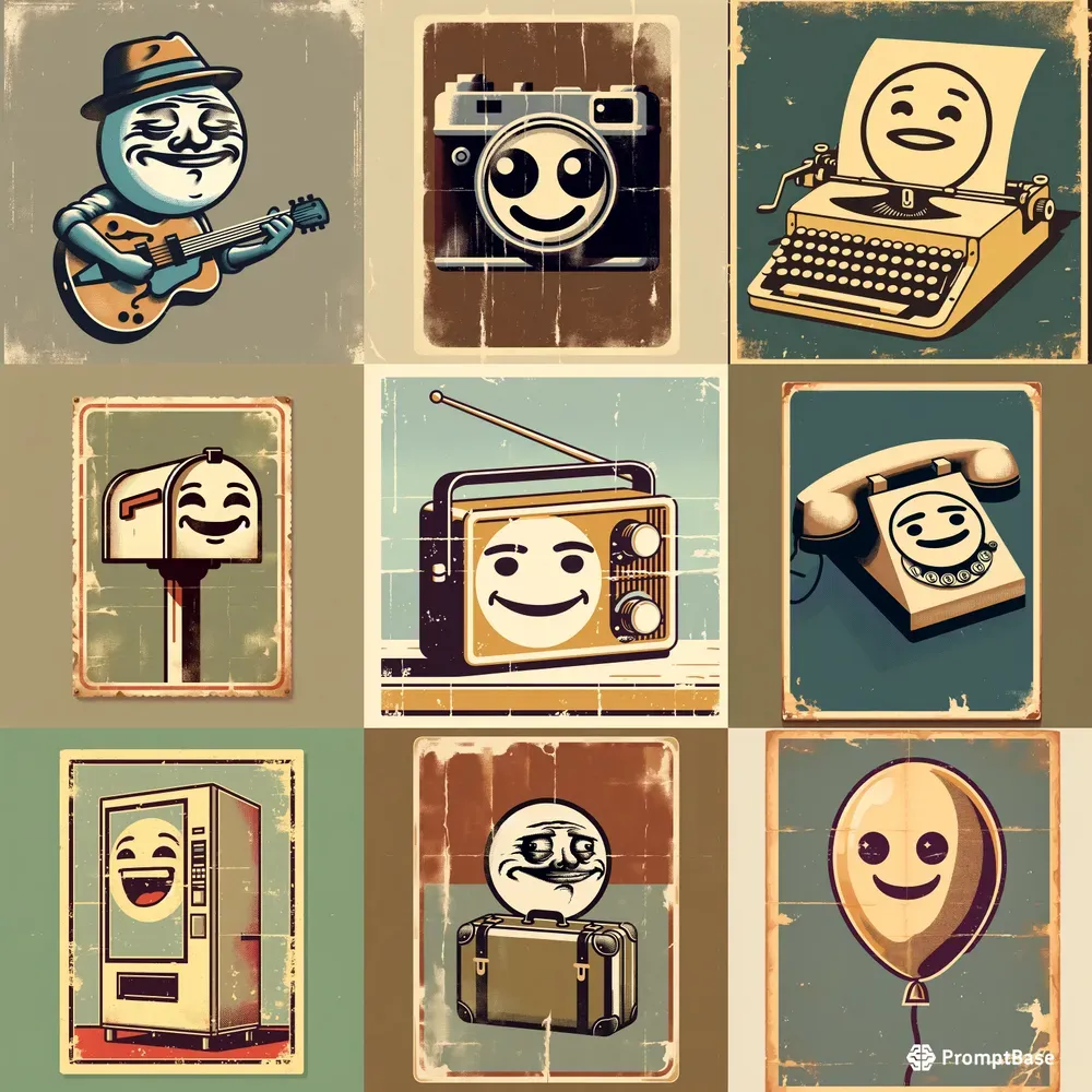 Retro Vector Meme Art DALL·E Prompt | PromptBase
