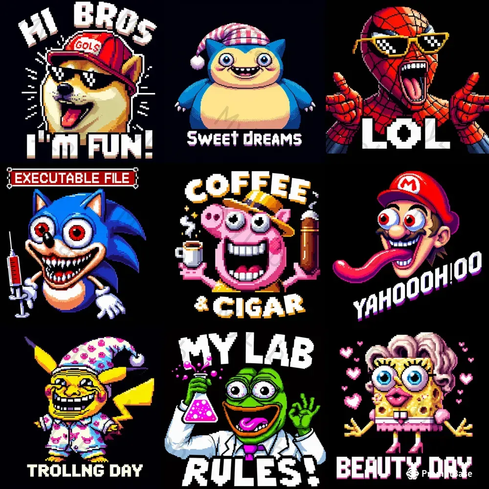 Pixel Meme Masters DALL·E Prompt | PromptBase