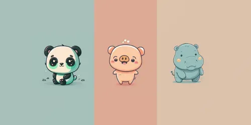 Cute Chibi Animal Stickers Midjourney Prompt | PromptBase