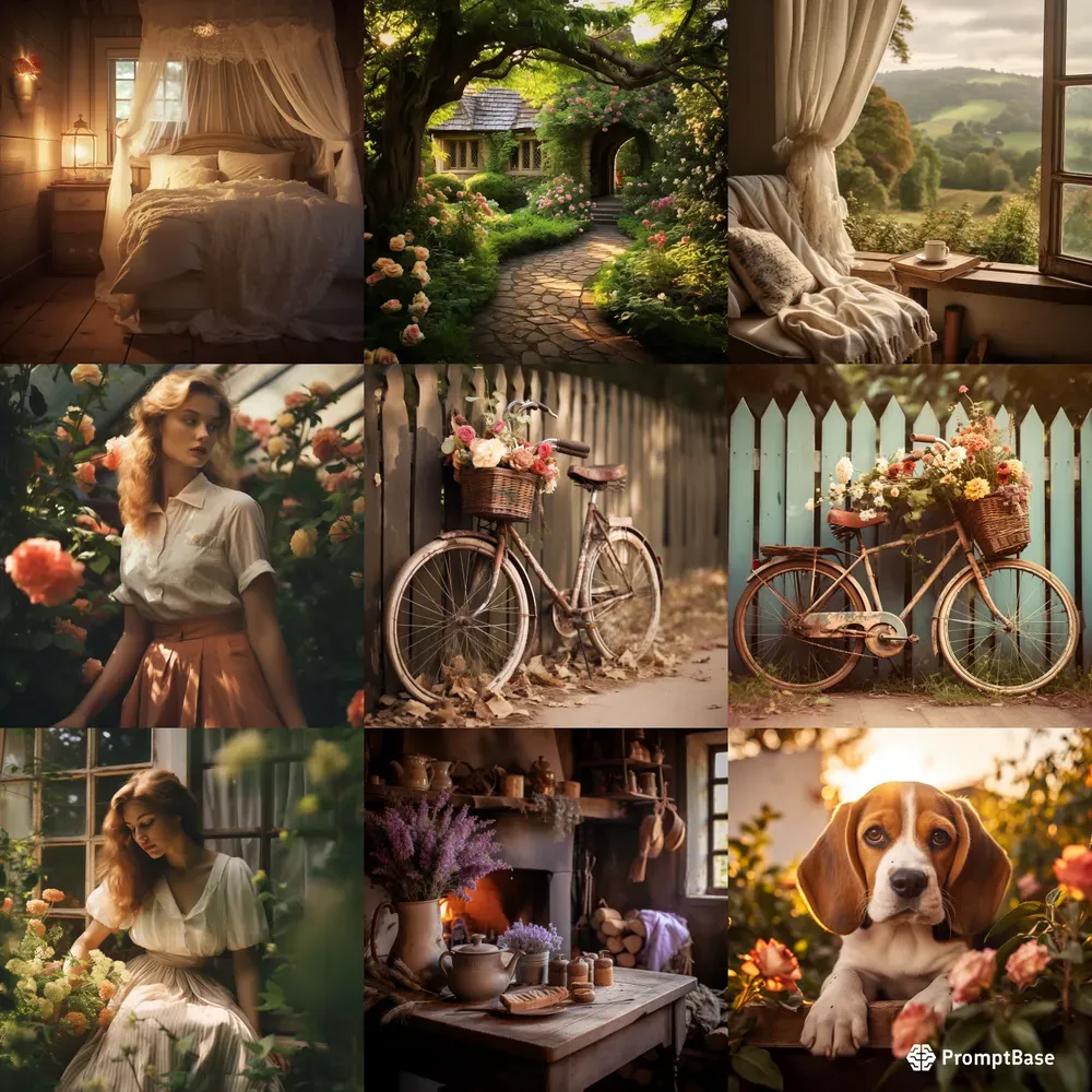 Quaint Cottagecore Photography Midjourney Prompt | PromptBase