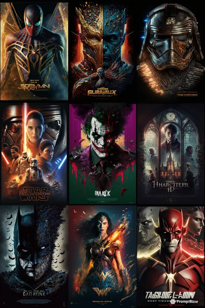 Design Your Favorite Movie Posters Midjourney Prompt | PromptBase