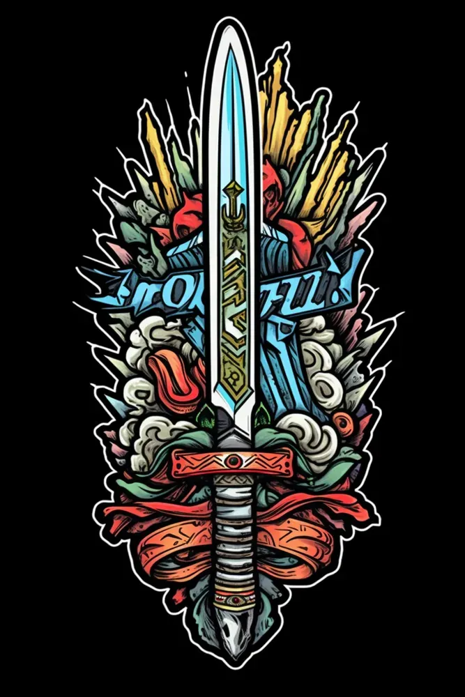 Psychedelic Punk Rock Stickers Midjourney Prompt | PromptBase