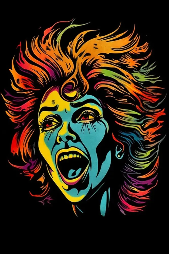 Psychedelic Punk Rock Stickers Midjourney Prompt | PromptBase