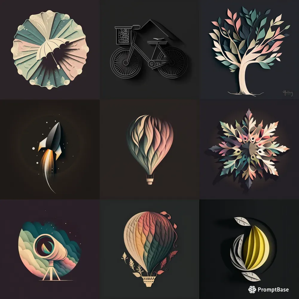 High Quality Paper Logos Midjourney Prompt | PromptBase