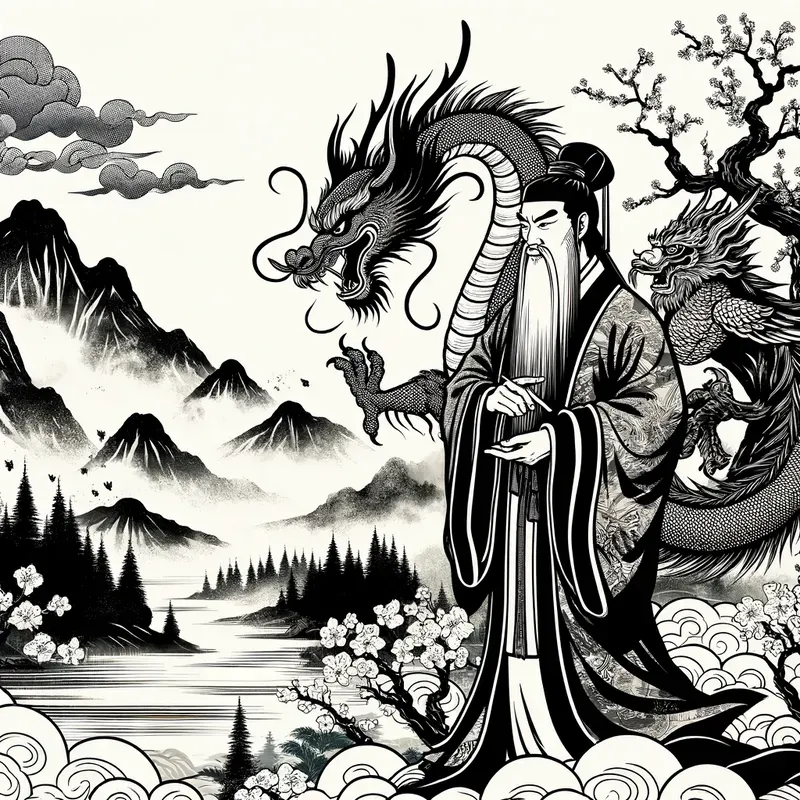 Traditional Chinese Ink Drawings DALL·E Prompt | PromptBase