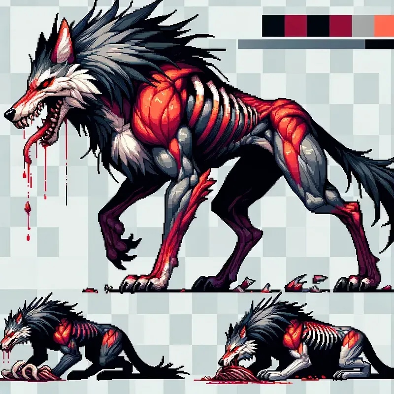 Animal Pixel Sprite Art DALL·E Prompt | PromptBase