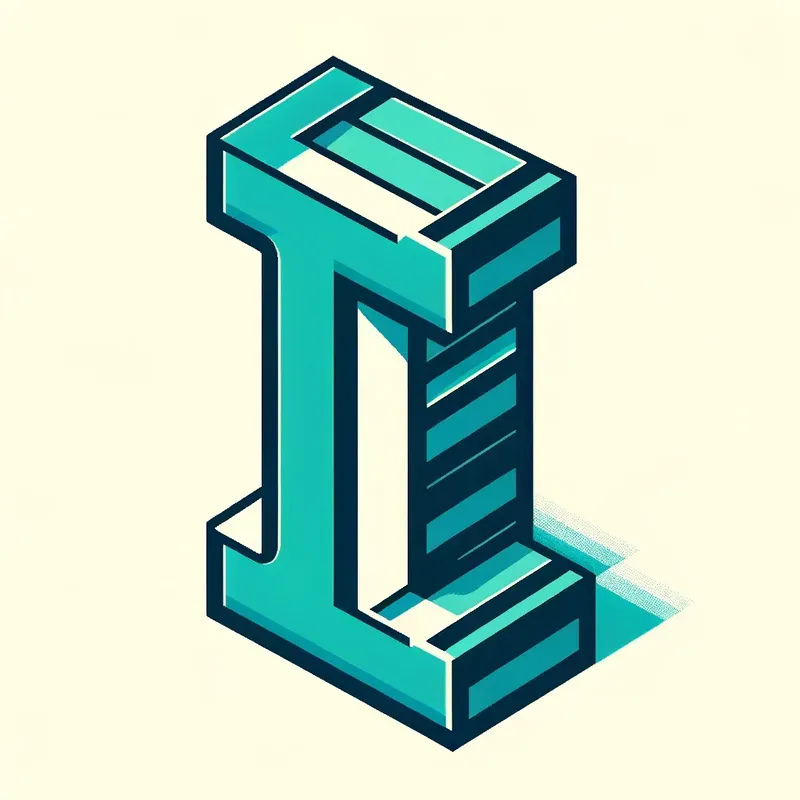 Modern Isometric 3D Letter Logos DALL·E Prompt | PromptBase