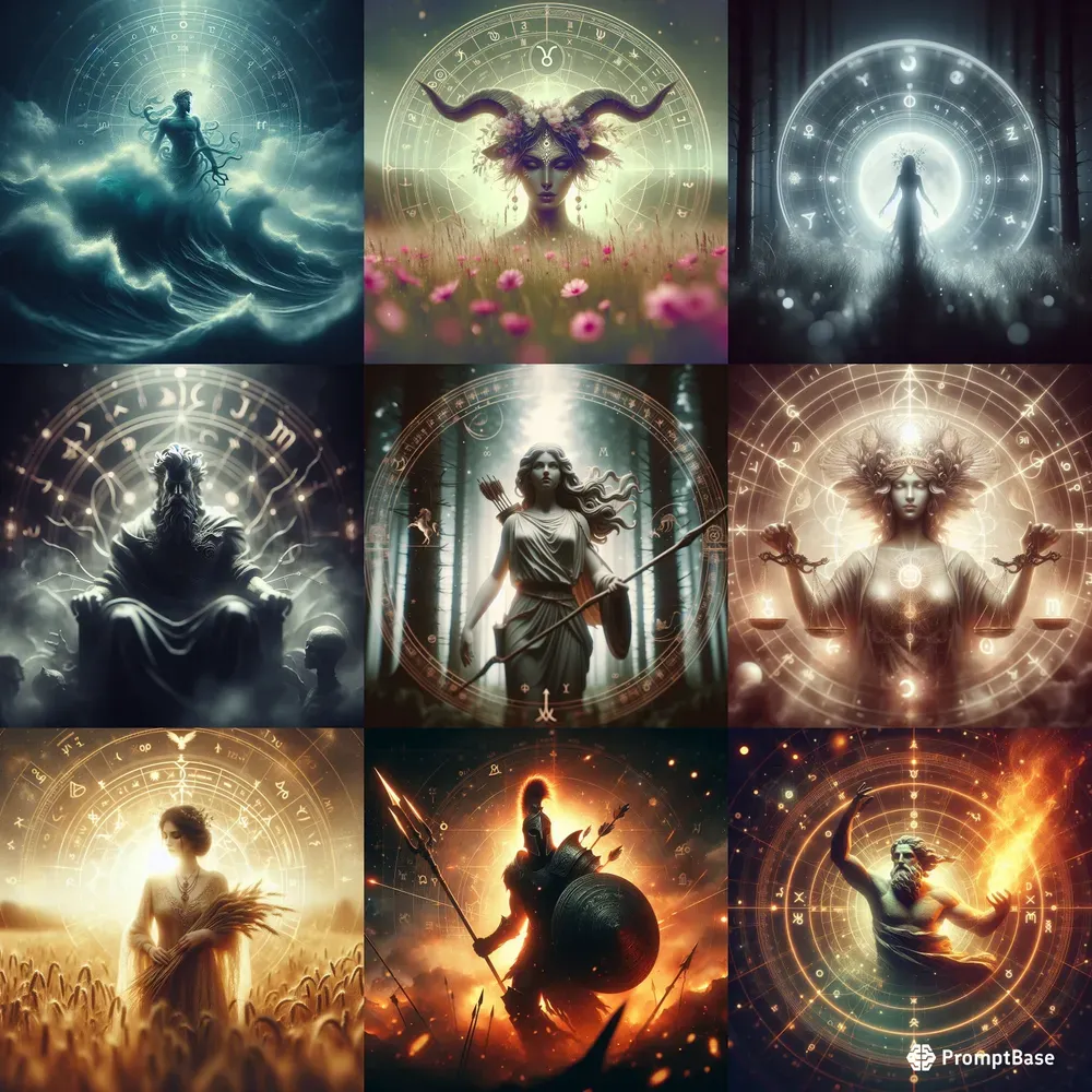 Zodiac Gods DALL·E Prompt | PromptBase