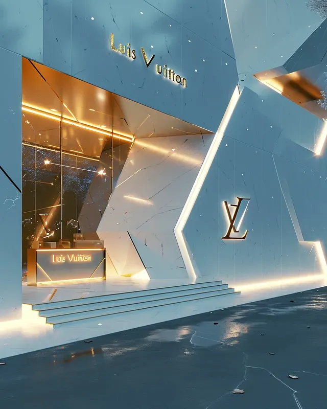 Futuristic Pop-up Store With Sign Midjourney Prompt | PromptBase