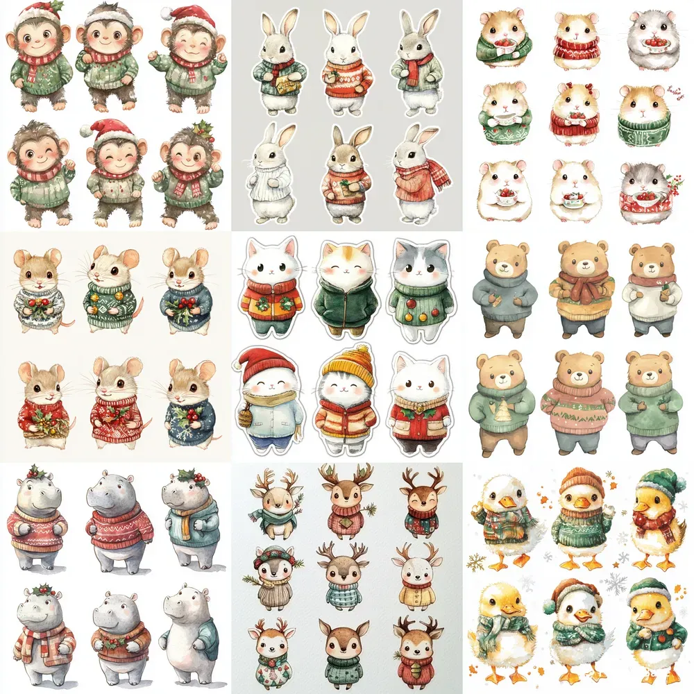 Cute Animal Stickers Midjourney Prompt | PromptBase