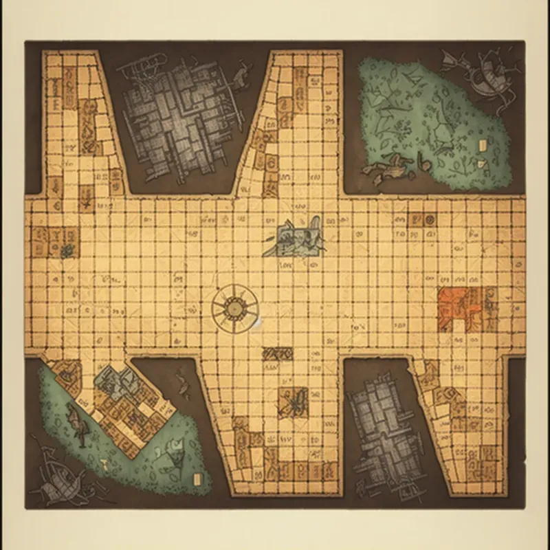 Grid Map Generator Midjourney Prompt | PromptBase