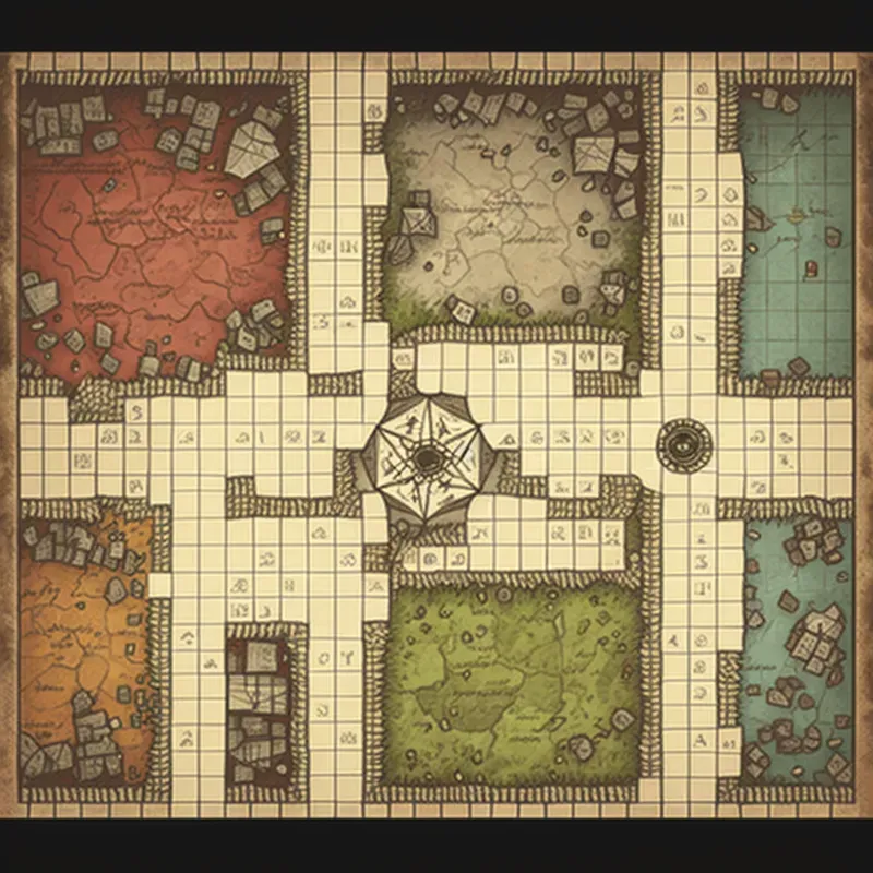 Grid Map Generator Midjourney Prompt | PromptBase