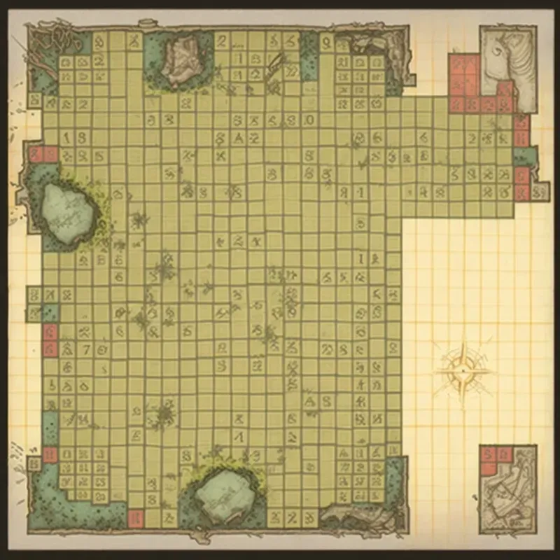Grid Map Generator Midjourney Prompt | PromptBase