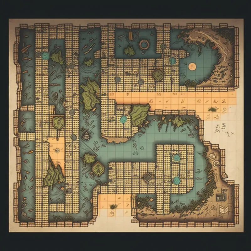 Grid Map Generator Midjourney Prompt | PromptBase