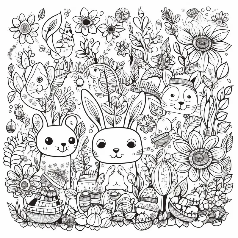 High Detail Full Coloring Pages Midjourney Prompt | PromptBase