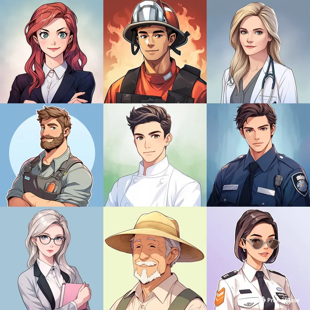 Professional Workers Pfp NFT Avatar Pics Midjourney Prompt | PromptBase