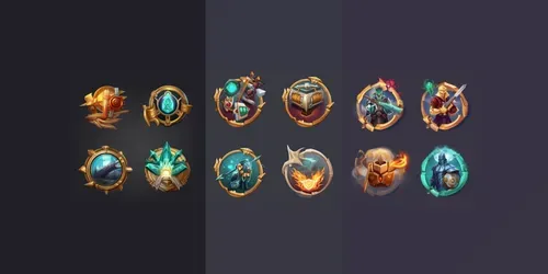 Mmorpg Game Icons Midjourney Prompt | PromptBase