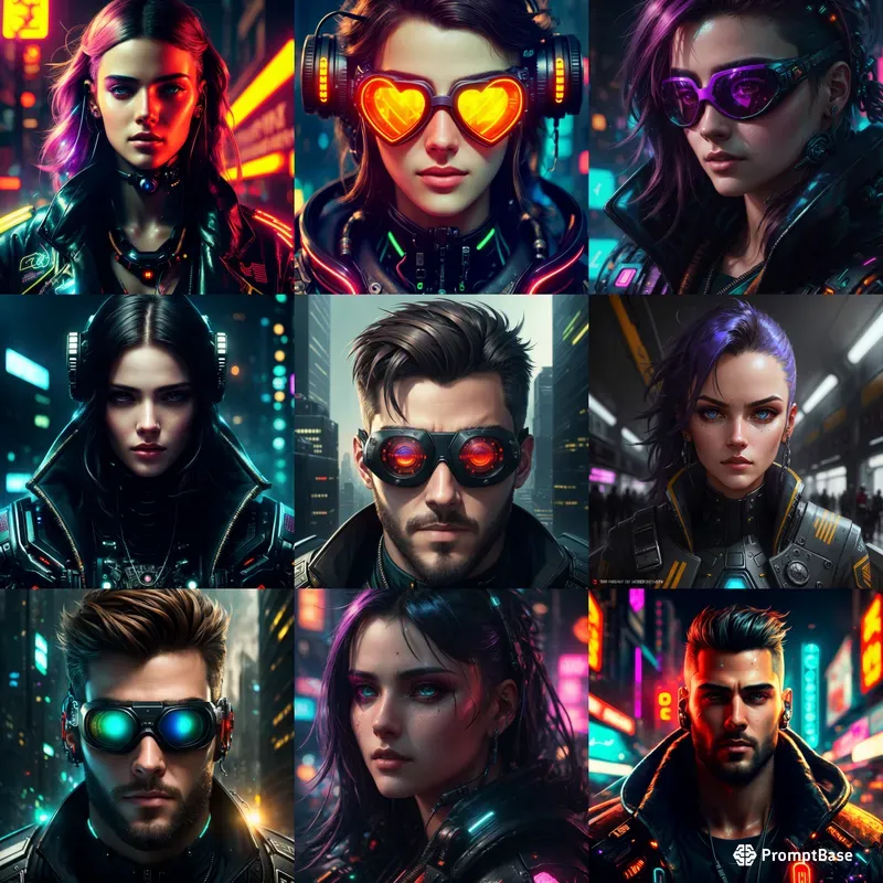 Cyberpunk Portraits Stable Diffusion Prompt | PromptBase
