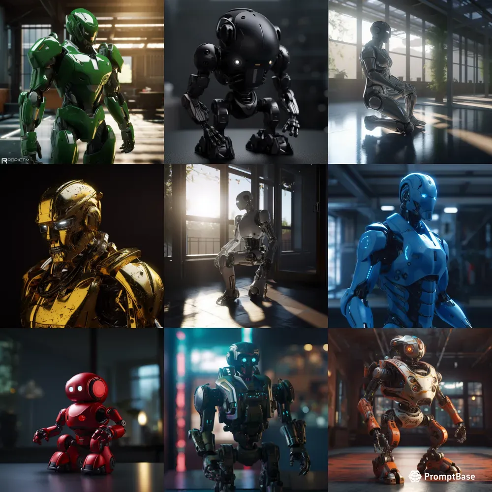 Futuristic Bots Midjourney Prompt | PromptBase