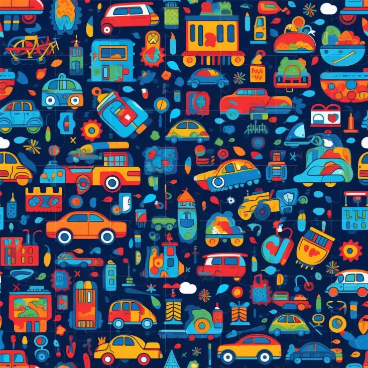 Cute Cartoon Patterns Midjourney Prompt | PromptBase