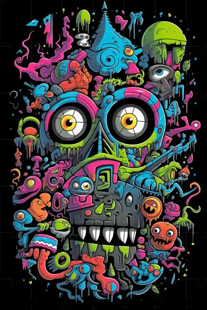 Crazy T-shirt Designs Vibrant Midjourney Prompt | PromptBase