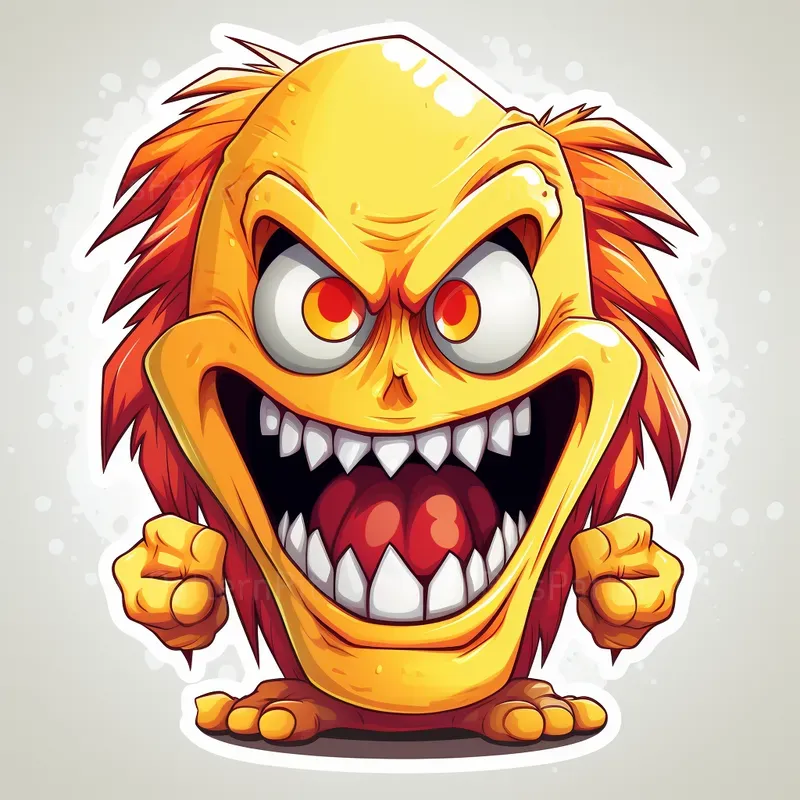 Halloween Scary Cartoon Stickers Midjourney Prompt | PromptBase