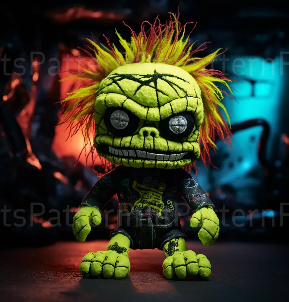 Colorful Creepy Plush Monsters Photos Midjourney Prompt | PromptBase