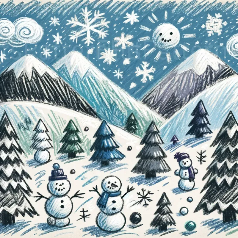 Childs Art Magic Crayon Illustrations DALL·E Prompt | PromptBase