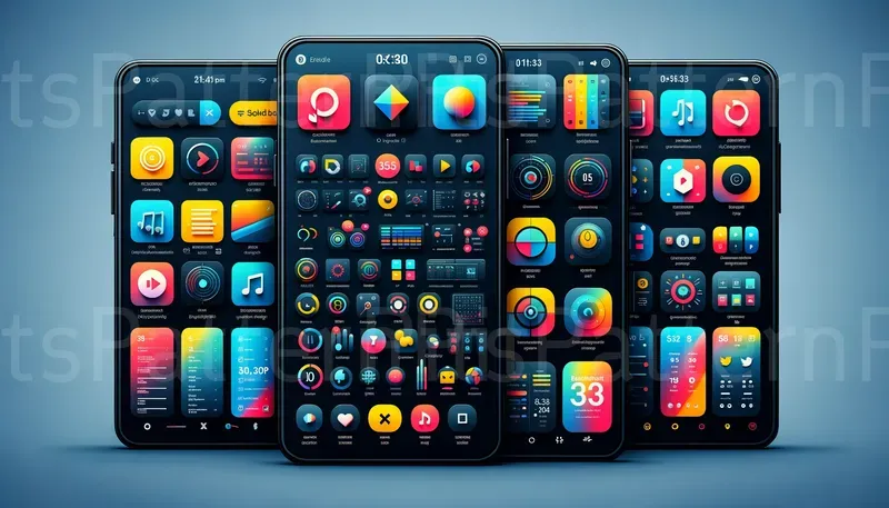 Modern Mobile App Gui Design DALL·E Prompt | PromptBase
