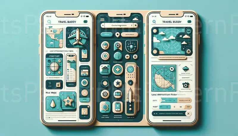 Modern Mobile App Gui Design DALL·E Prompt | PromptBase
