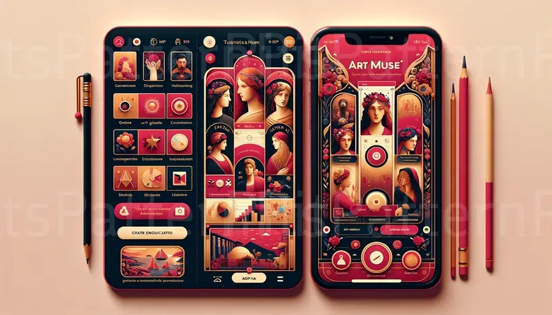 Modern Mobile App Gui Design DALL·E Prompt | PromptBase