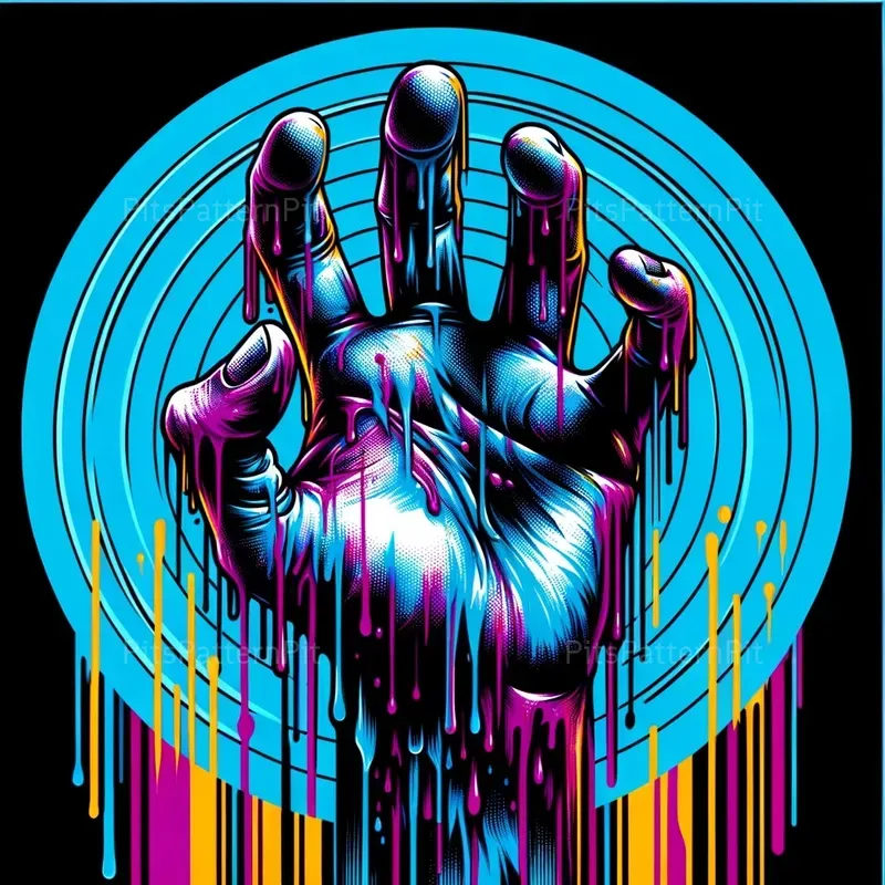 Color Drip Magic Neo-pop Art Poster DALL·E Prompt | PromptBase