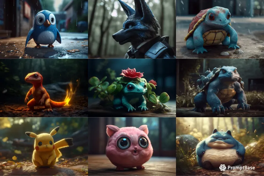 Realistic Pokémon Midjourney Prompt | PromptBase