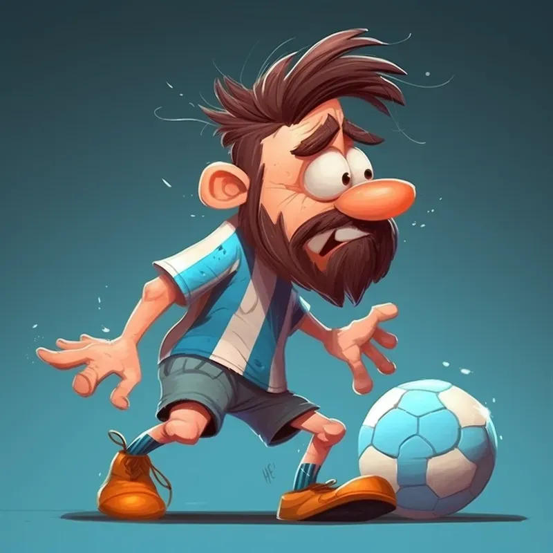 Funny Celebrity 2D Cartoons Caricatures Midjourney Prompt | PromptBase