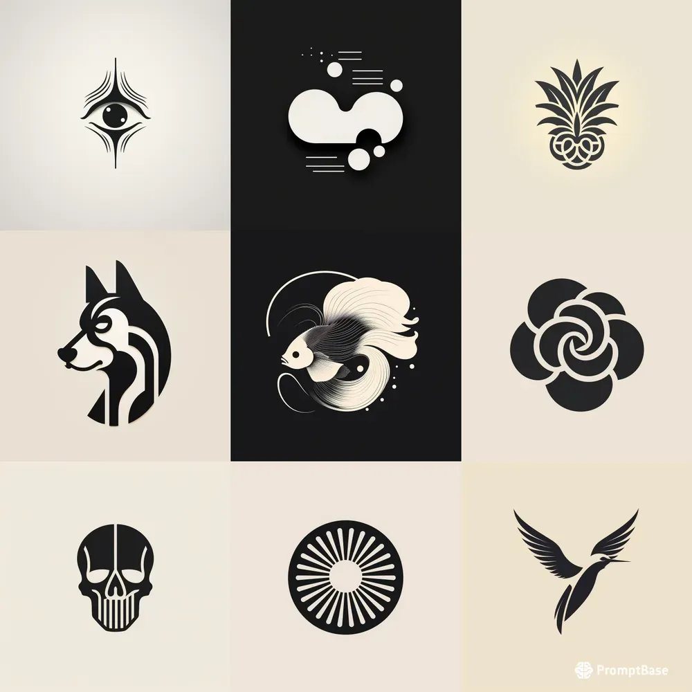 Delicate Work Logos Midjourney Prompt | PromptBase