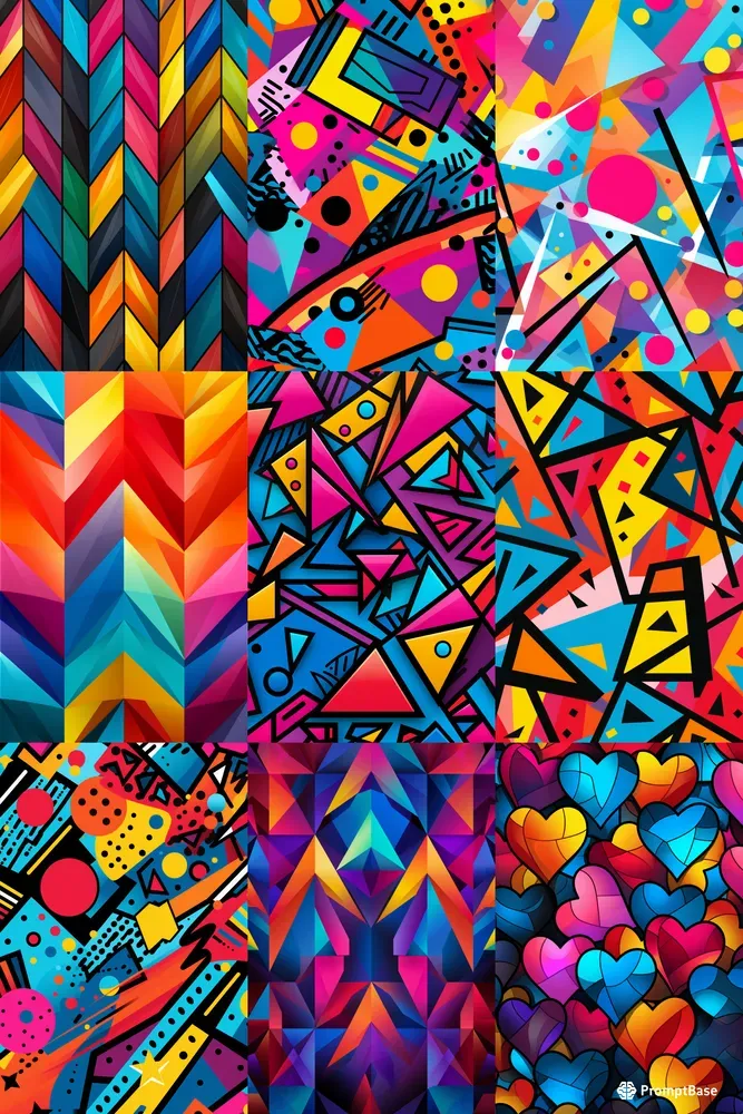 Vibrant Lgbtq Pride Patterns Midjourney Prompt | PromptBase