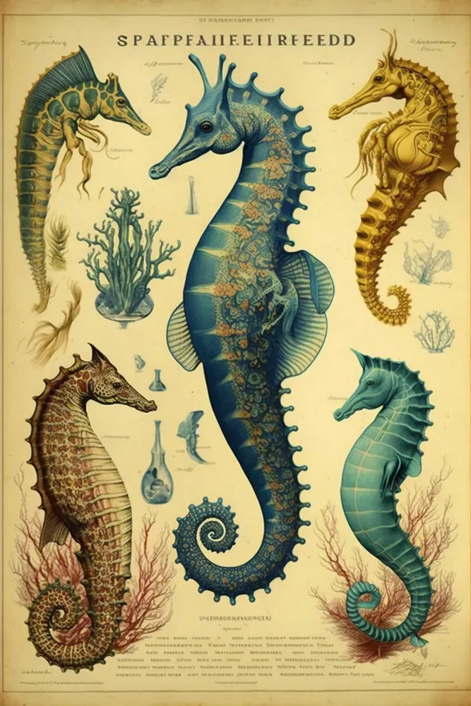 Vintage Scientific Illustrations Posters Midjourney Prompt | PromptBase