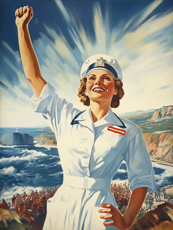 Ww2 Vintage Style Propaganda Posters Midjourney Prompt | PromptBase