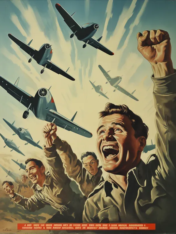 Ww2 Vintage Style Propaganda Posters Midjourney Prompt | PromptBase