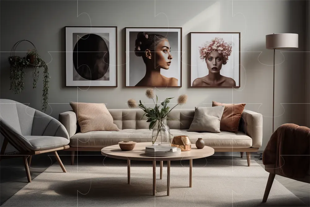 Modern Living Room Interior Design Ideas Midjourney Prompt | PromptBase