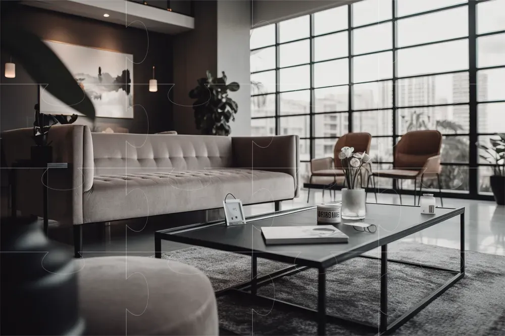 Modern Living Room Interior Design Ideas Midjourney Prompt | PromptBase